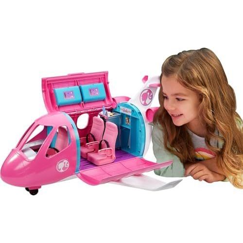 Barbie Dreamplane Airplane Toys Playset with 15+ Accessories Including ...