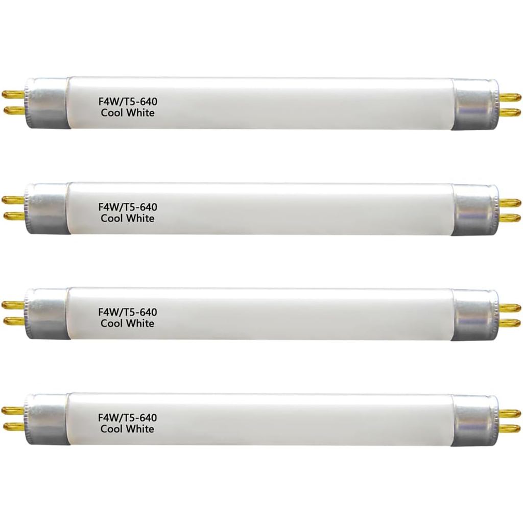 6 Inch F4T5/CW Fluorescent Tube,T5 4W Cool White Under Cabinet Bulb ...