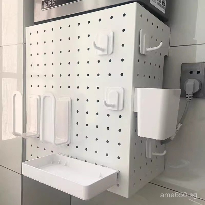 Storage Rack Gas Decorative Pegboard Wall-Mounted Stove Kitchen ...