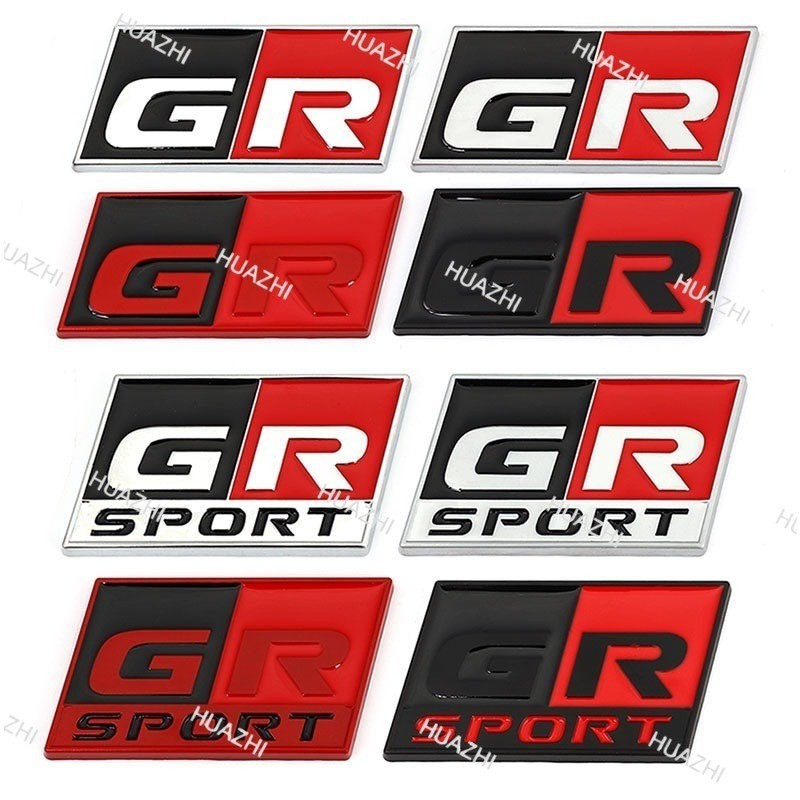 Hua Car Sticker GR Sport GRMN Logo Decal Front Hood Grille for Toyota ...