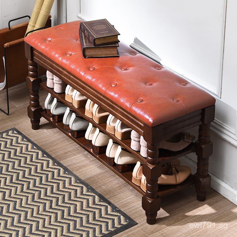 Shoe Rack Shoe Cabinet Storage Stool Home Comfortable Sitting Shoe Try ...