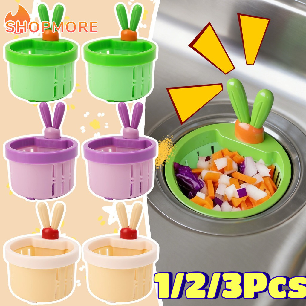 Cute Unique Rabbit Ear Shaped Kitchen Trough Leftover Residue Filter ...