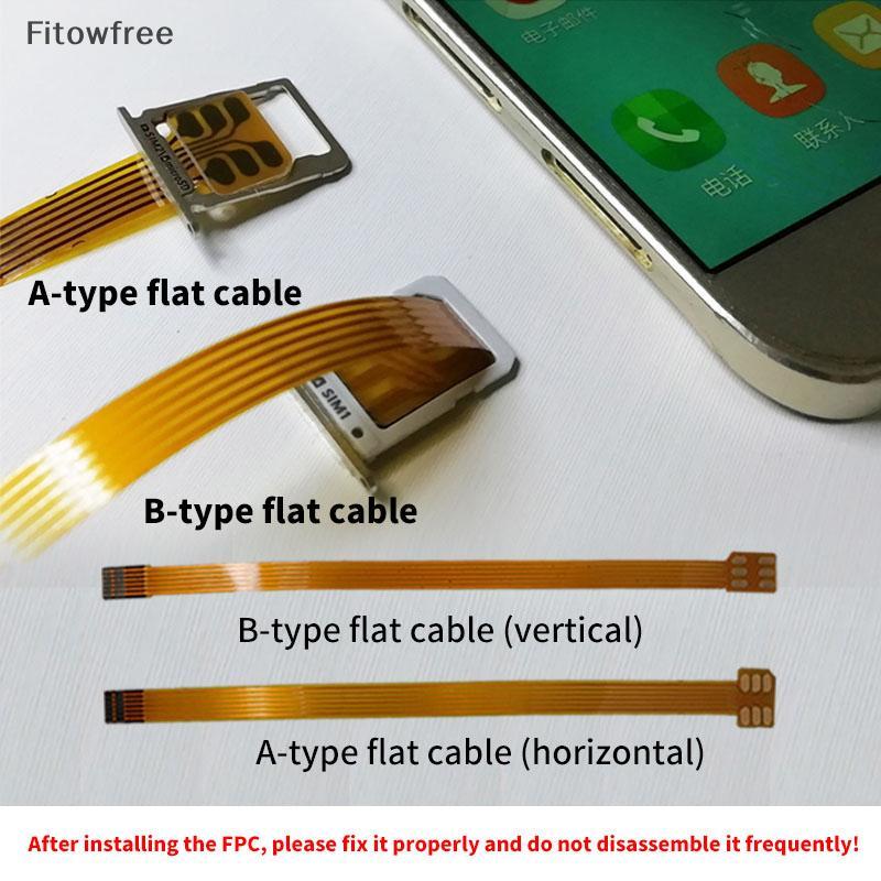 Fitow Nano 4FF Sim card Converter FPC Extension Cable to Nano 4FF Micro ...