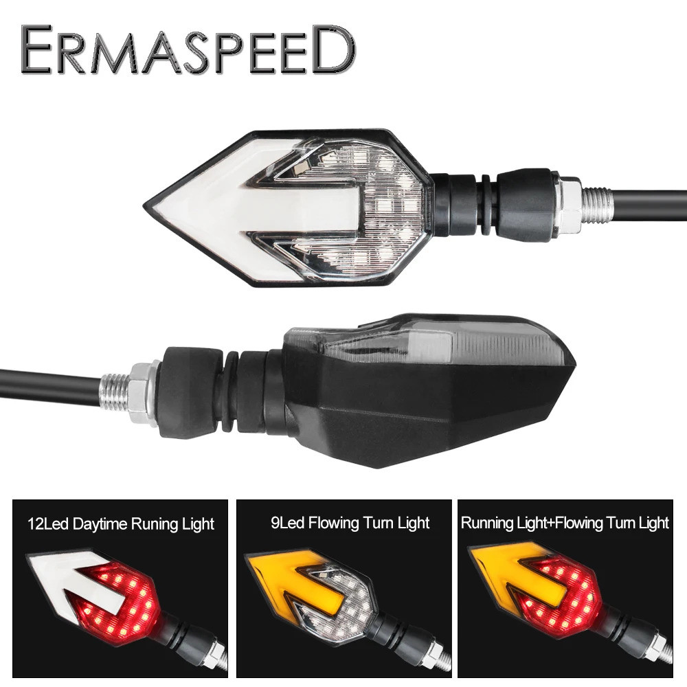 Amber Arrow Sequential Led Turn Signal Motorcycle Indicators 21 Led ...