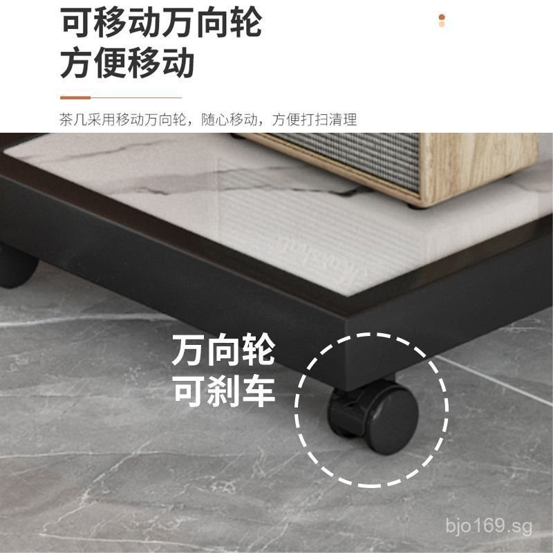 Mini Wheeled Balcony Modern Side Table Mobile Corner Table Side Table# ...