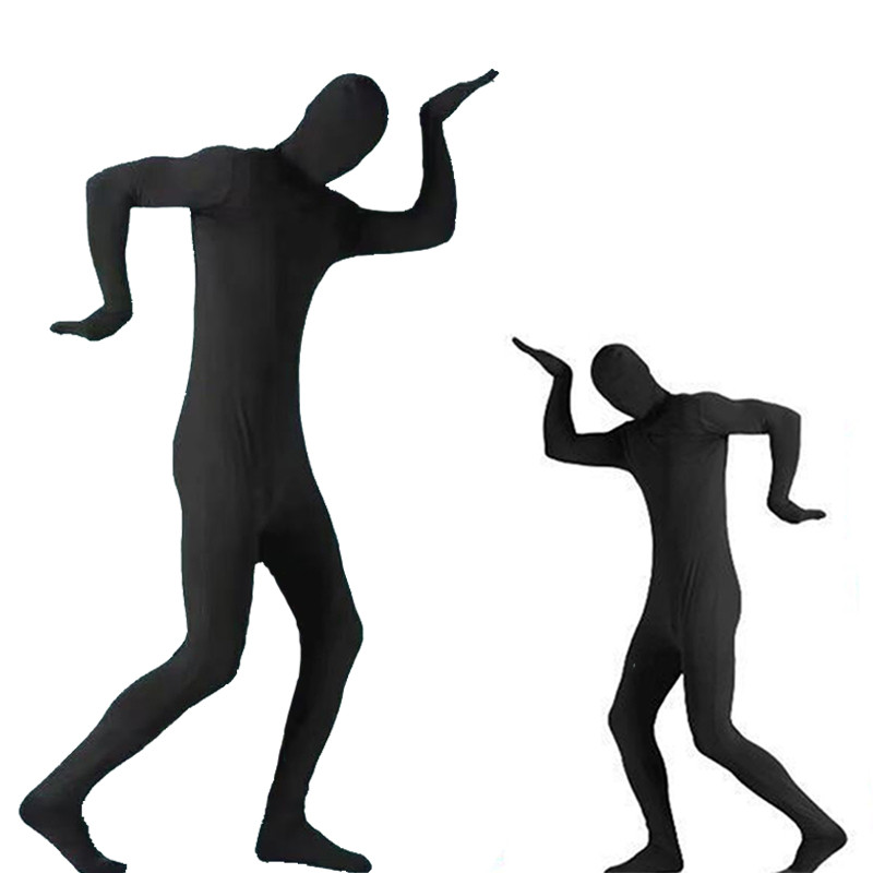 Halloween COS Costume Japanese Ninja Black Jumpsuit Stealth Invisible ...