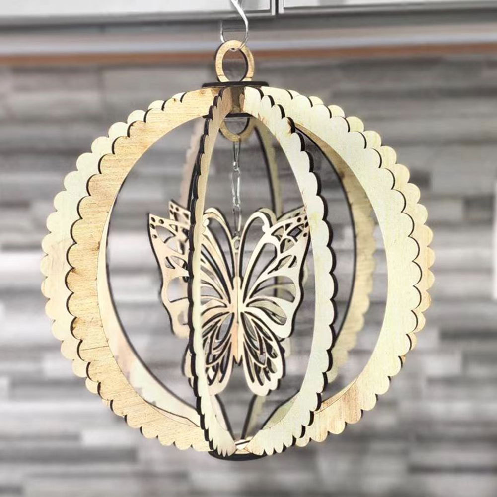 Patios Porches Wood Floral Art Wind Catchers Graceful Hummingbirds Wind ...