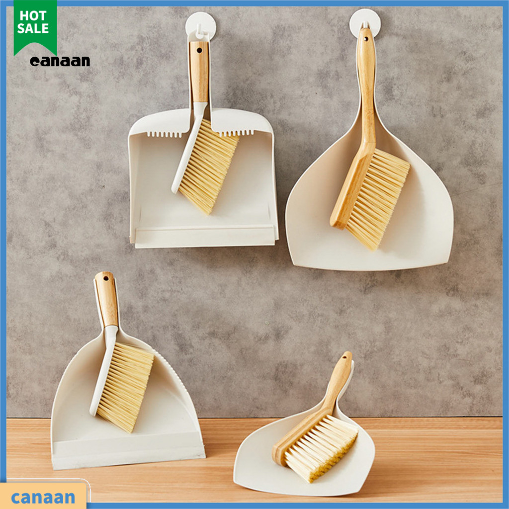 canaan| Lightweight Dustpan and Brush Set Portable Table Broom Portable ...