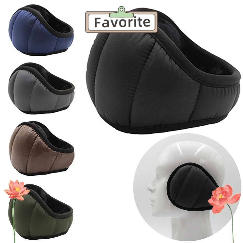 FAVORITEGOODS Warm Earmuffs, Solid Color Foldable Plush Ear Muff ...