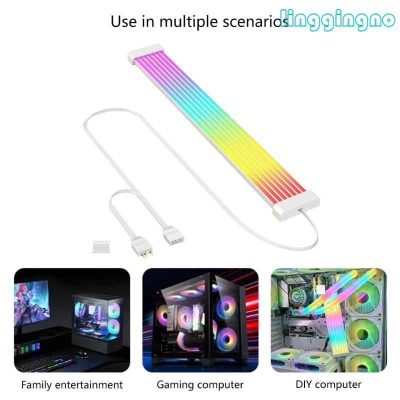 RR ARGB PC Case Cable Extension with Bright LED Lights 5V 3pin ARGB ...