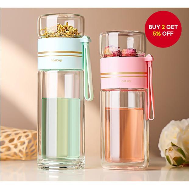 Portable 450ML Tea Maker Set 1Pc- Tea Pot & Tea Cup for On-the-Go Use ...