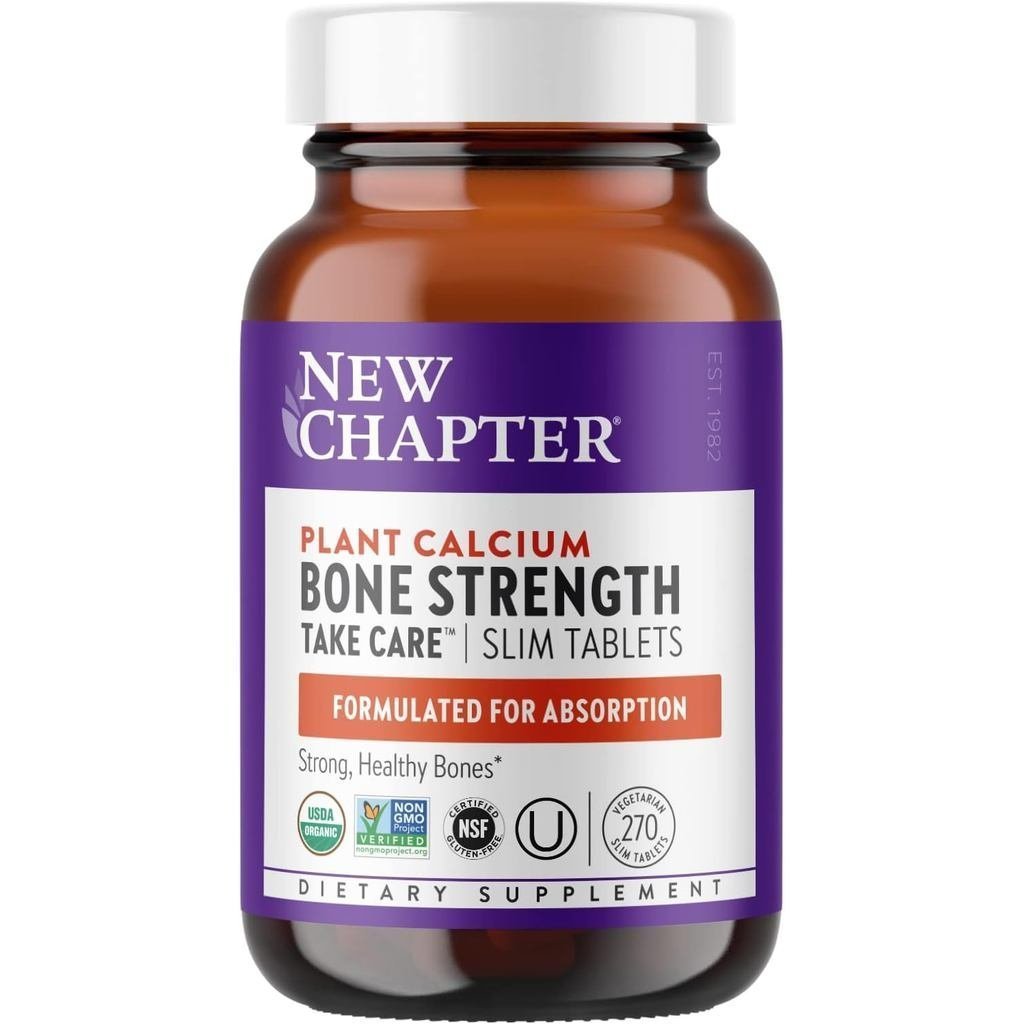 New Chapter Calcium Supplement - Bone Strength Organic Calcium with ...