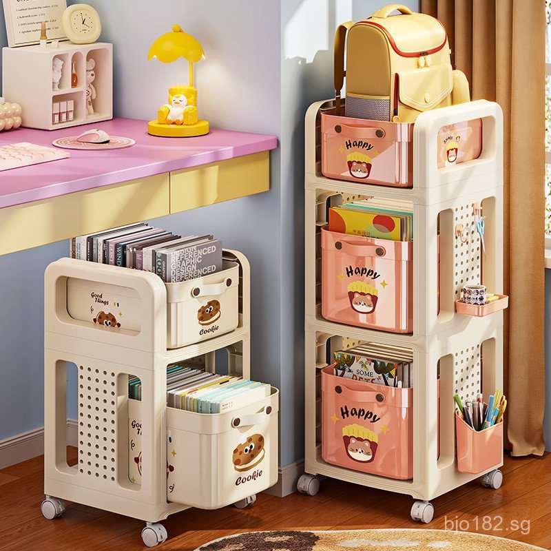 Storage Rack School Bag Student Book Bag Rack Small Trolley Student ...