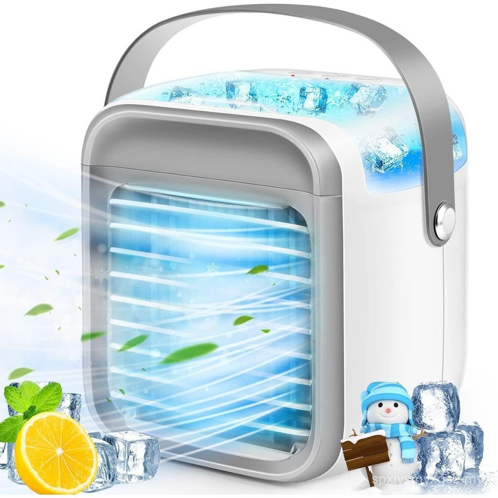 Portable Air Conditioner, Air Cooler with 300ml Water Tank, 3-in-1 Free ...