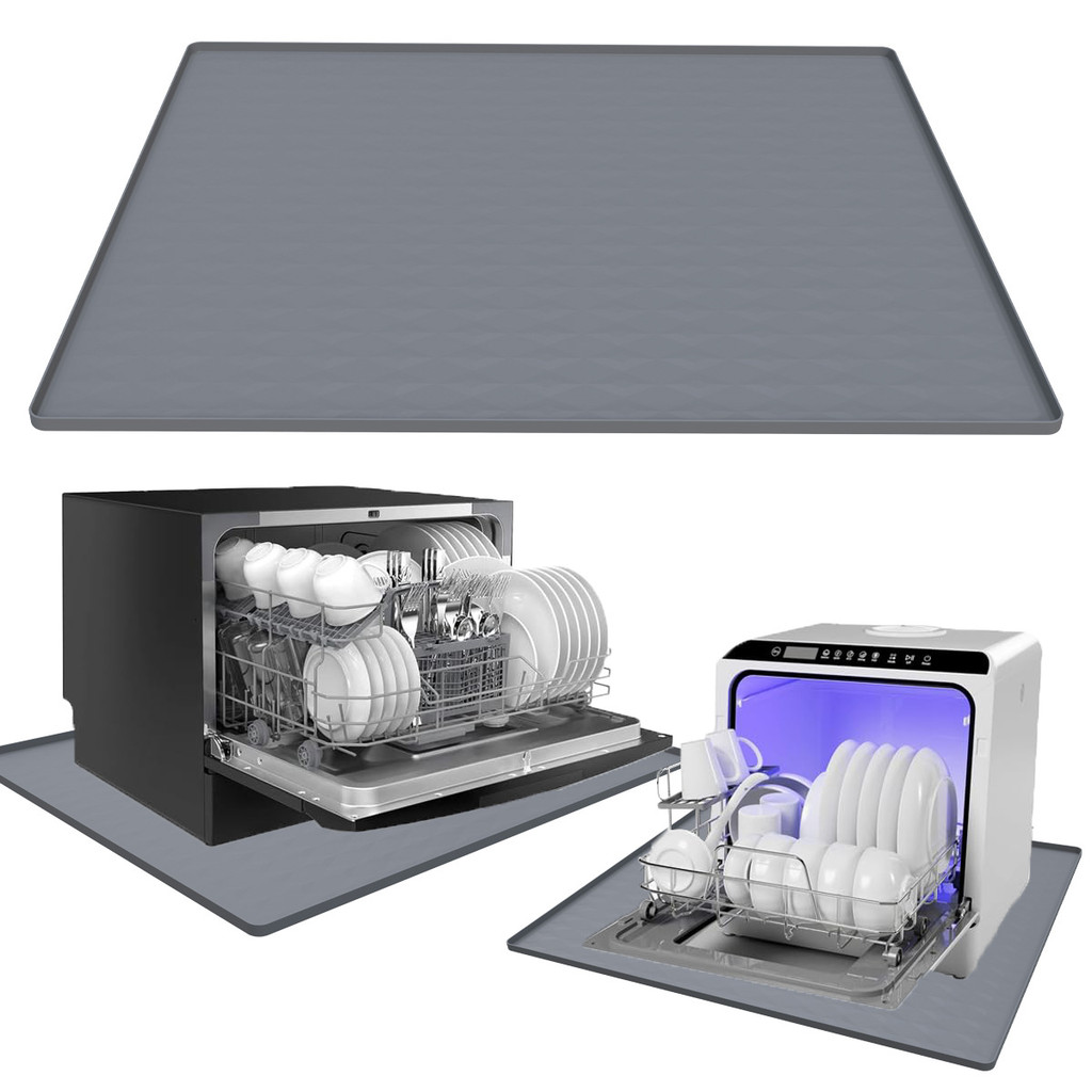 Small Dishwasher Tray Leak-Proof Non-Slip Waterproof Protective Mat ...
