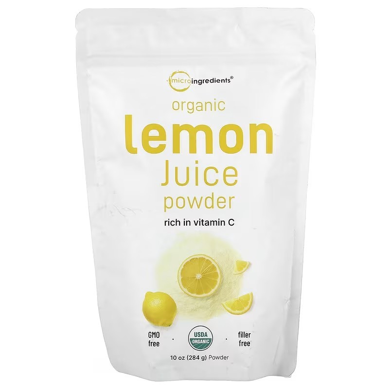 Micro Ingredients, Organic Lemon Juice Powder, 10 oz (284 g) | Shopee ...