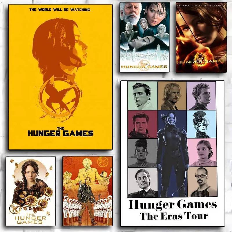 Movie The Hunger Games Anime Posters canvas poster Fancy Wall Painting ...