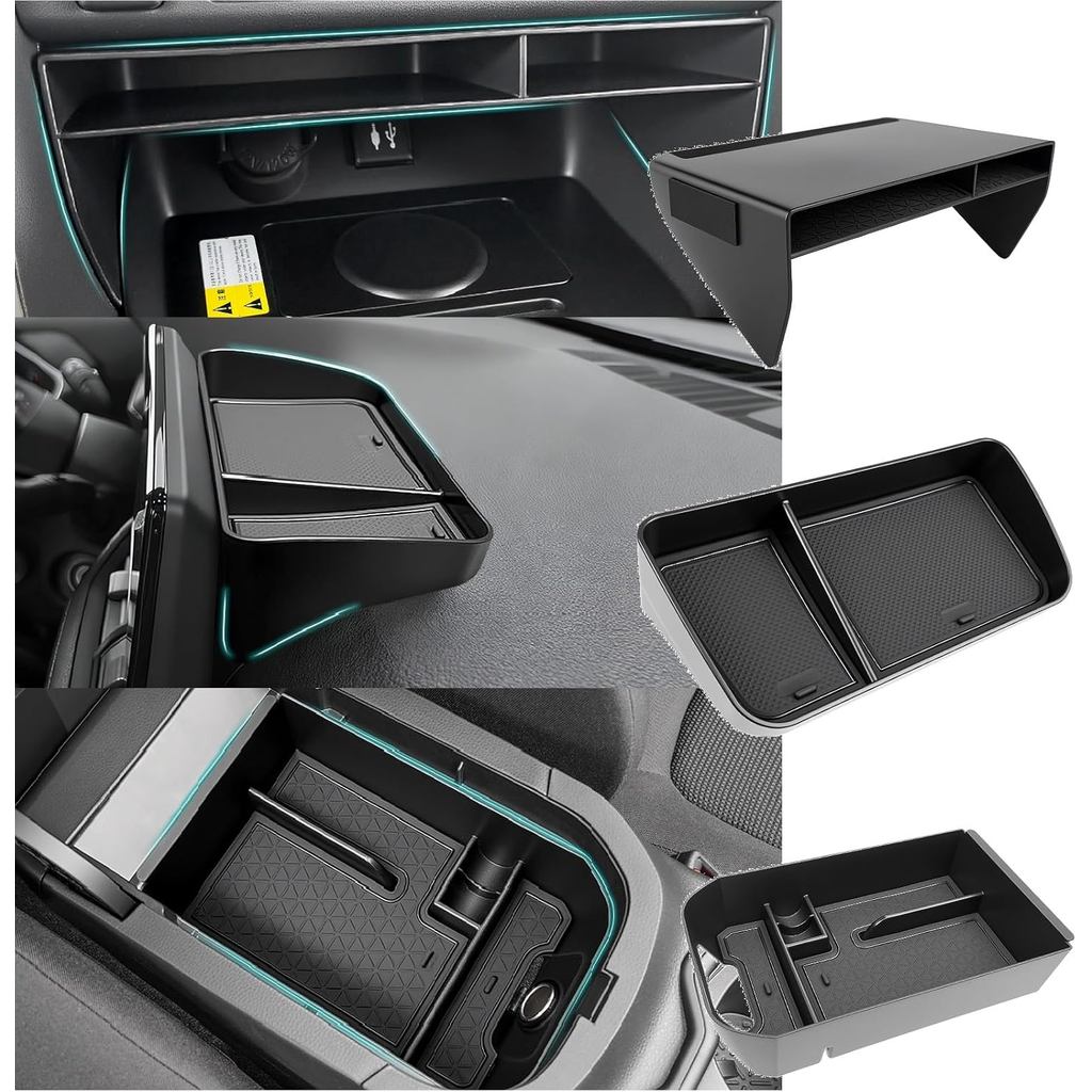 3PCS Center Console Organizer Tray Compatible with 2019-2025 Toyota ...