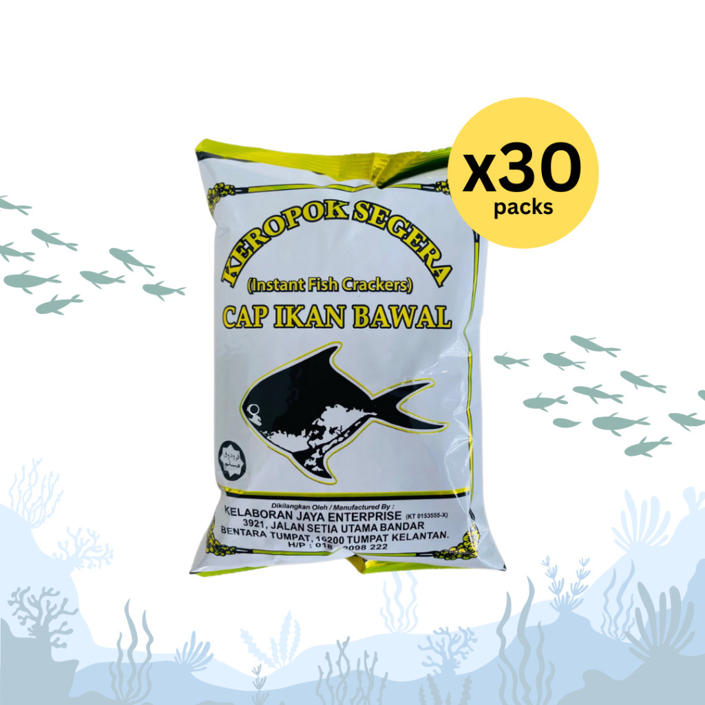 [PERFECT] 30packs INSTANT FISH CRACKERS CAP BAWAL 30 Packages in 1 ...