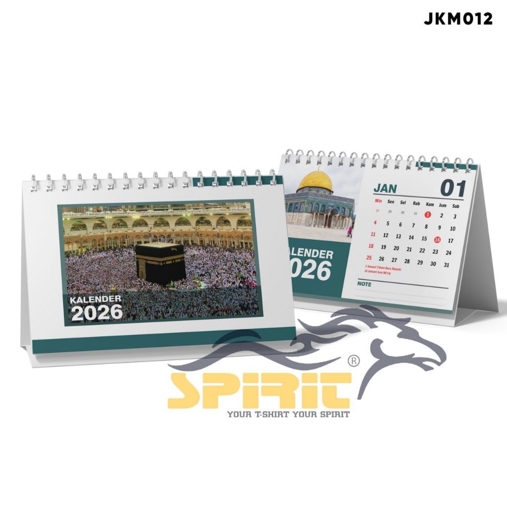 Islamic Desk Calendar 2026 Sitting Calendar Modern & Classic Mosque ...