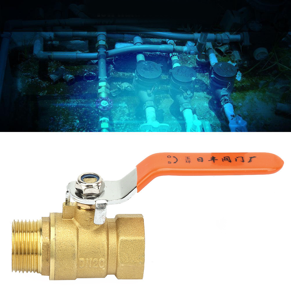 Aiyaya-SG BRASS PIPE BALL VALVE MALE AND FEMALE THREAD 3/4 DN20 SHUT ...