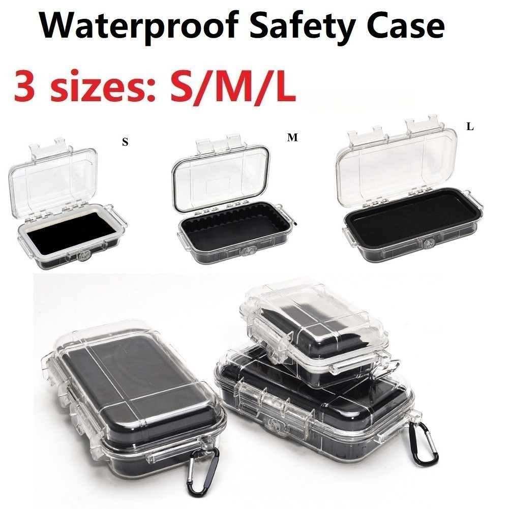 ⭐QUMM⭐ Waterproof Safety Case Shockproof Sealed ABS Plastic Dry Box ...