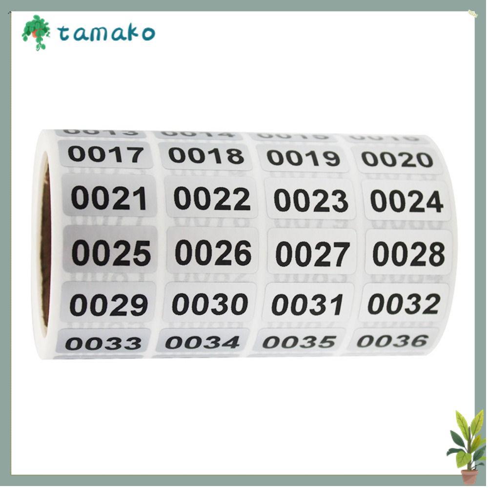 TAMAKO Inventory Stickers, Self-Adhesive Black Number Stickers ...
