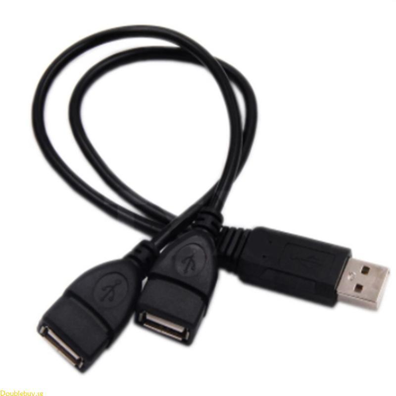 Doublebuy USB Splitter Cable USB 2 0 Male to Two USB Female Charging ...