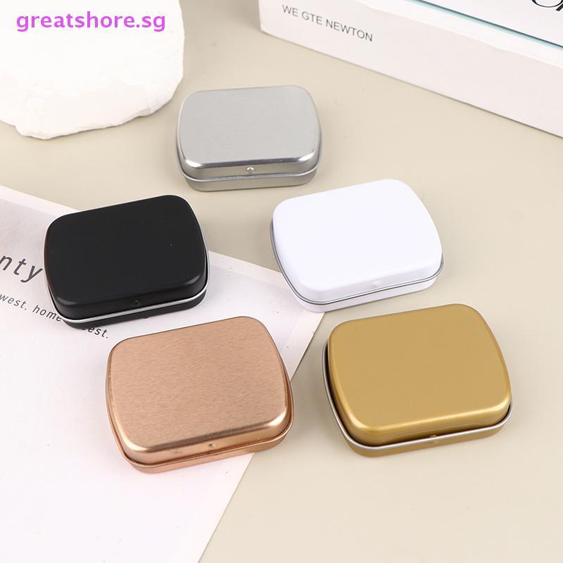 greatshore Mini Tin Box Metal Hinged Empty Tins With Lid Portable ...