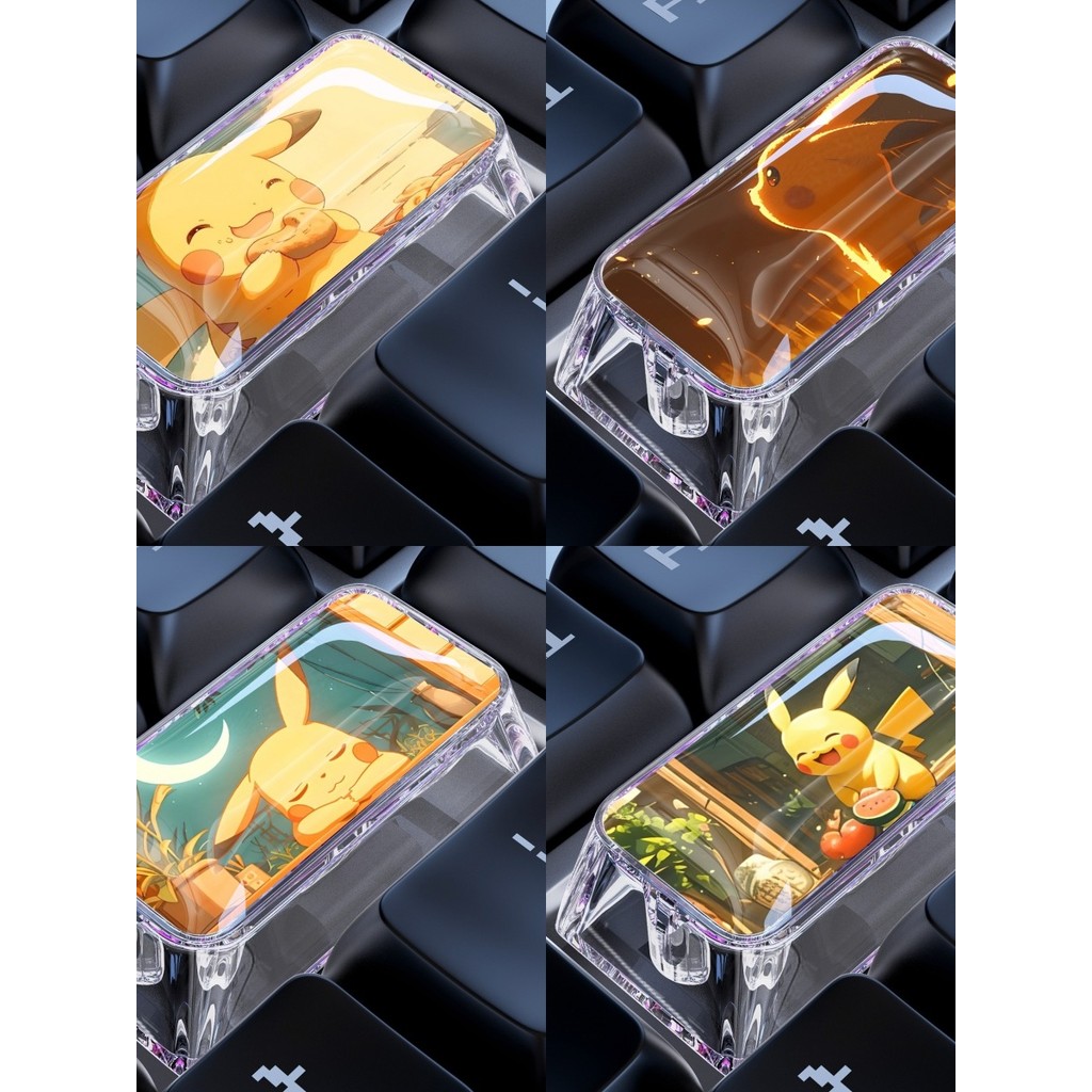 Delete Keycap Single Pokémon Black Myth Cartoon Cute Pikachu Mechanical ...