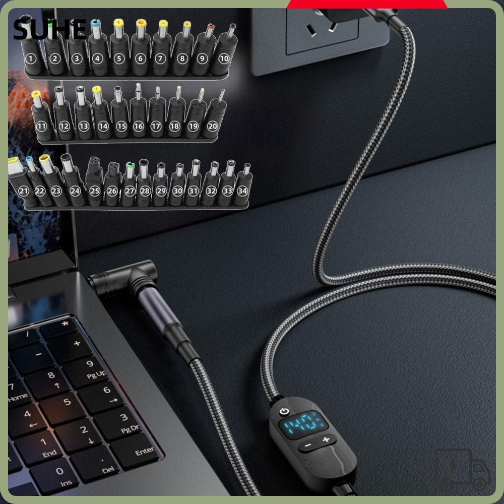 SUHE USB C to DC PD Adapter Cable, Digital Display with 28/34 Connector ...
