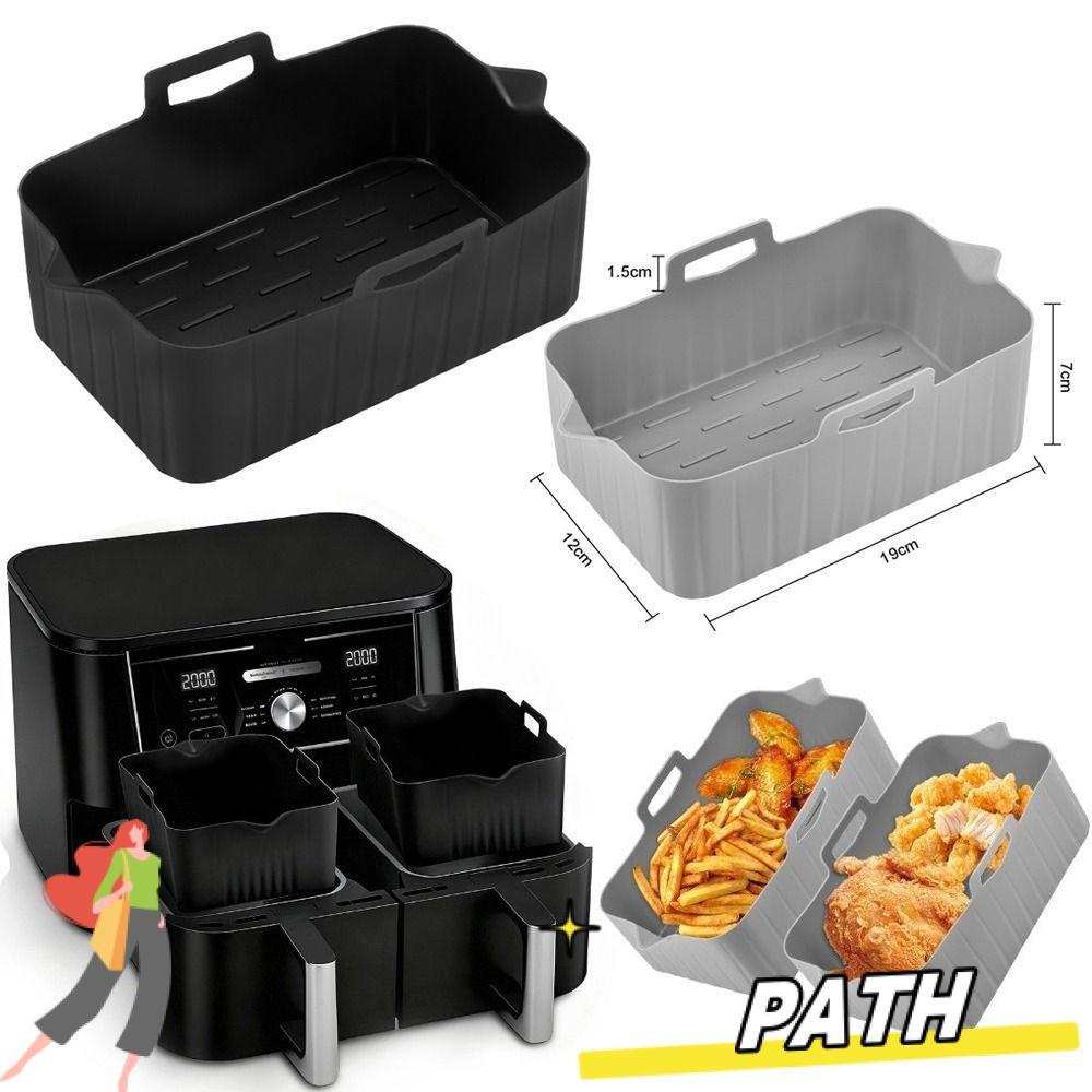 PATH Air Fryer Basket, Silicone Rectangle Air Fryer Baking Tray, Baking ...
