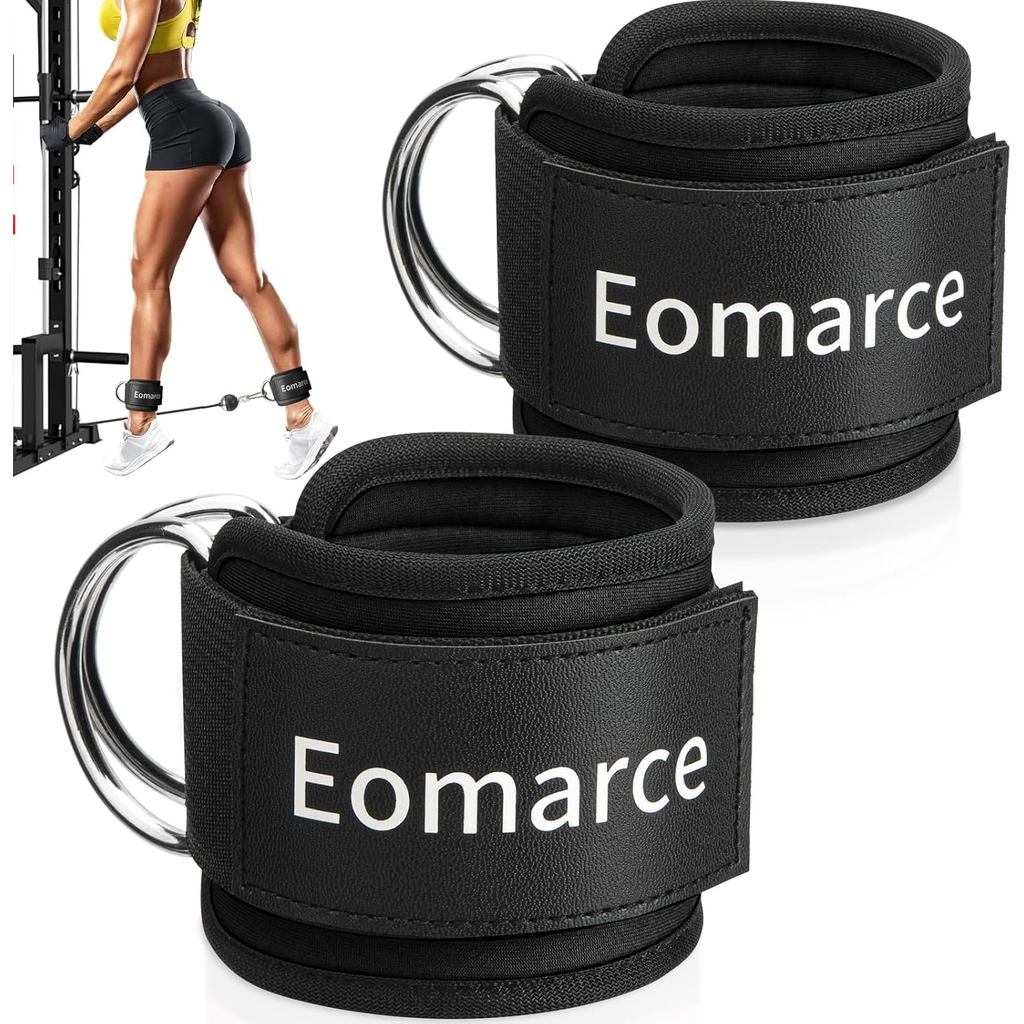 2PCS Set Premium Cable Kick Back Ankle Straps for Cable Machines Women ...