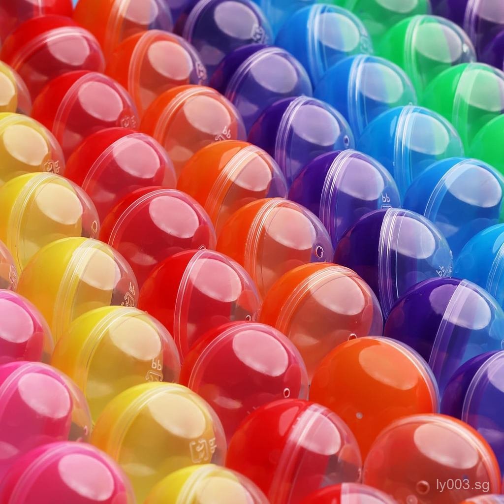 Entervending Empty Clear-Colored Round Capsules 2 inch 50 pcs Bulk 7 ...