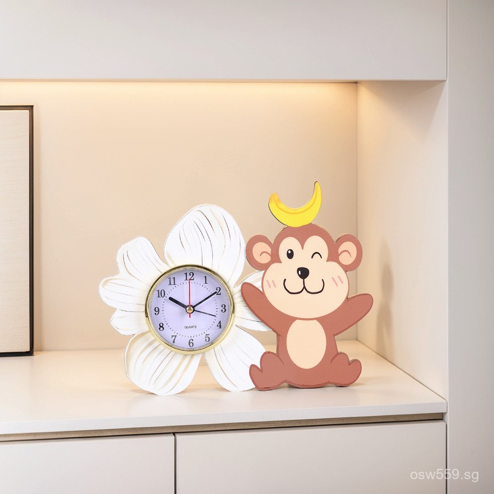 Monkey Cartoon New Creative Alarm Clock for Living Room Bedroom Study ...