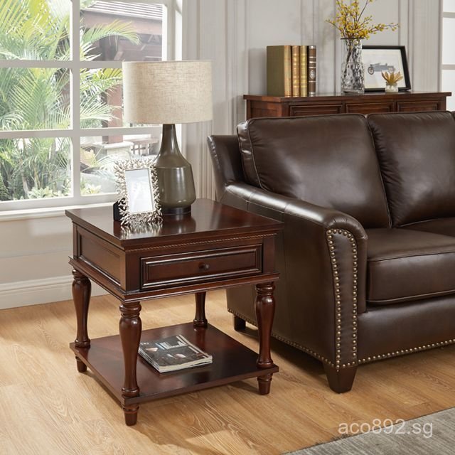 Sofa Side Cabinet American Style Side Table Small Square Corner Table ...