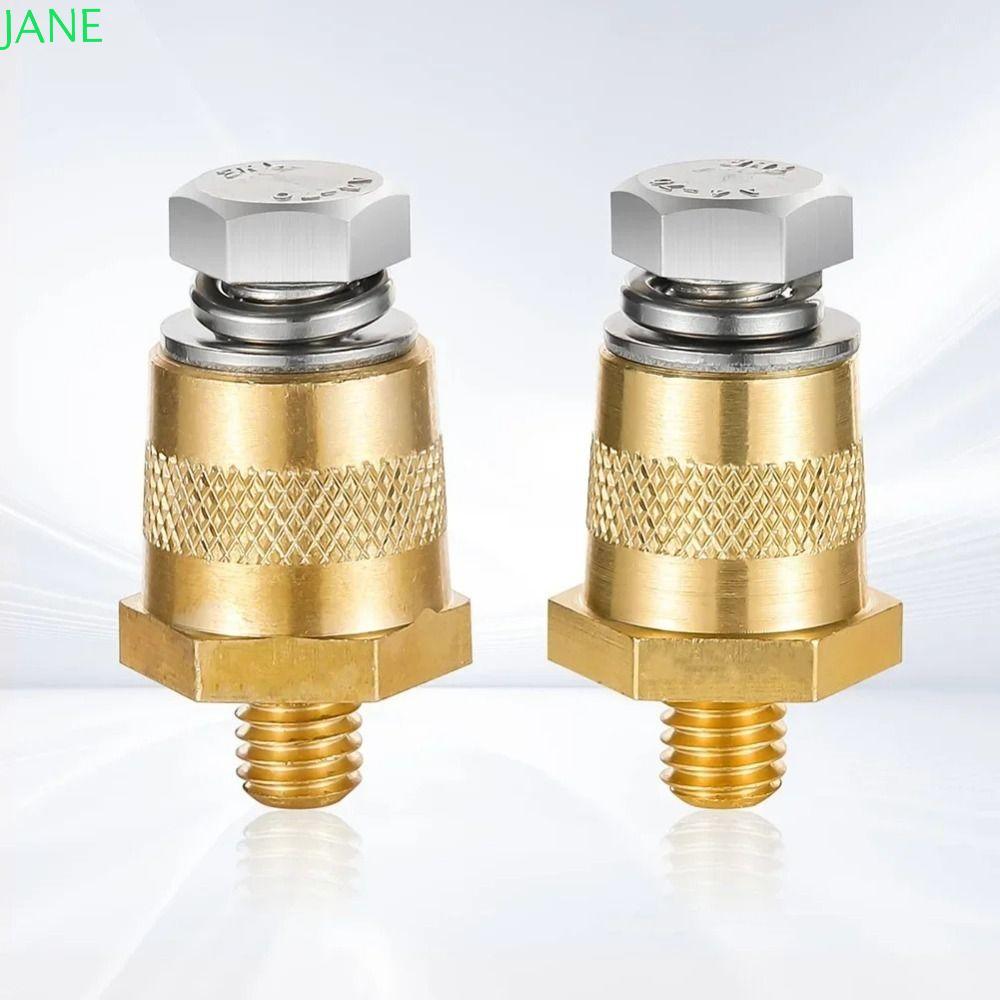 JANRY Battery Pole Adapter, M8 With Male Thread Battery Post Terminals, Brass M8 Connector ...