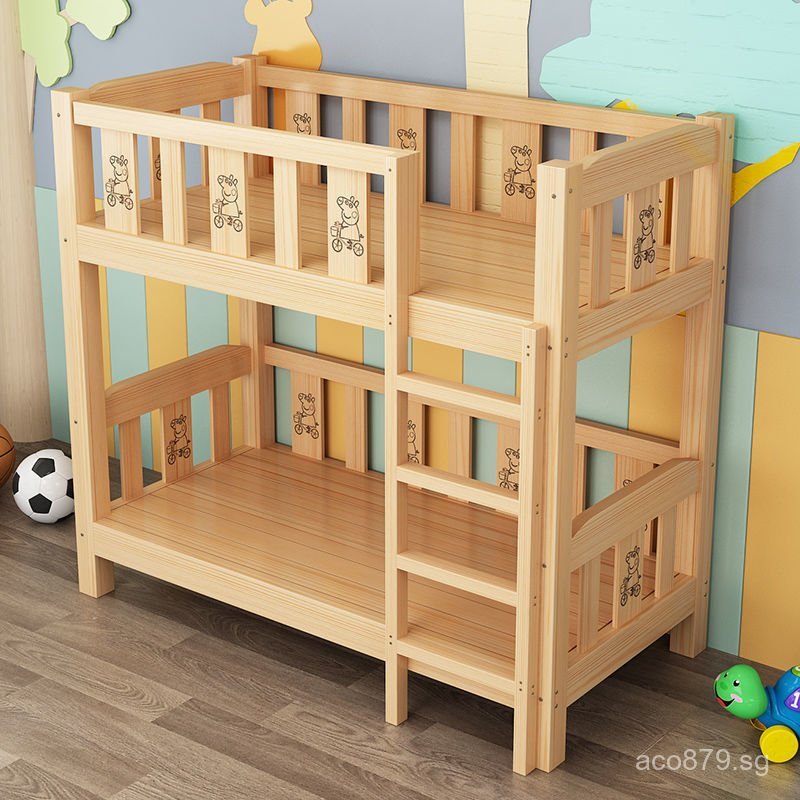 Daycare Kindergarten Bunk Bed Solid Wood Bed Elementary School Student ...