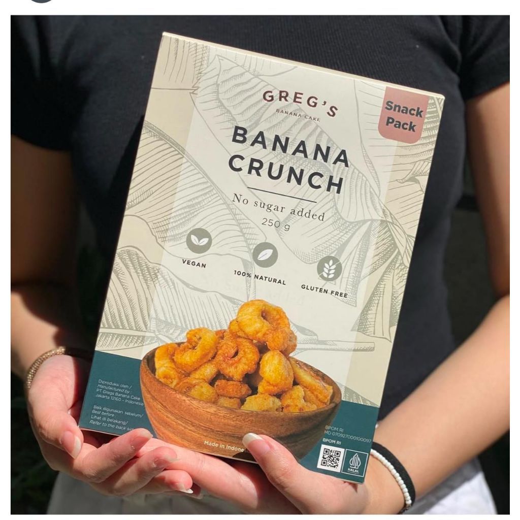[Official Reseller] Greg’s Banana Crunch 250G Snack Pack | Shopee Singapore