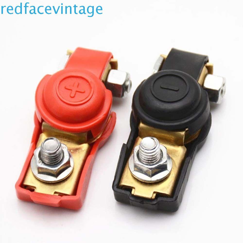 REDFACEVINTAGE Car Battery Terminal Clamps Protector Portable Battery ...