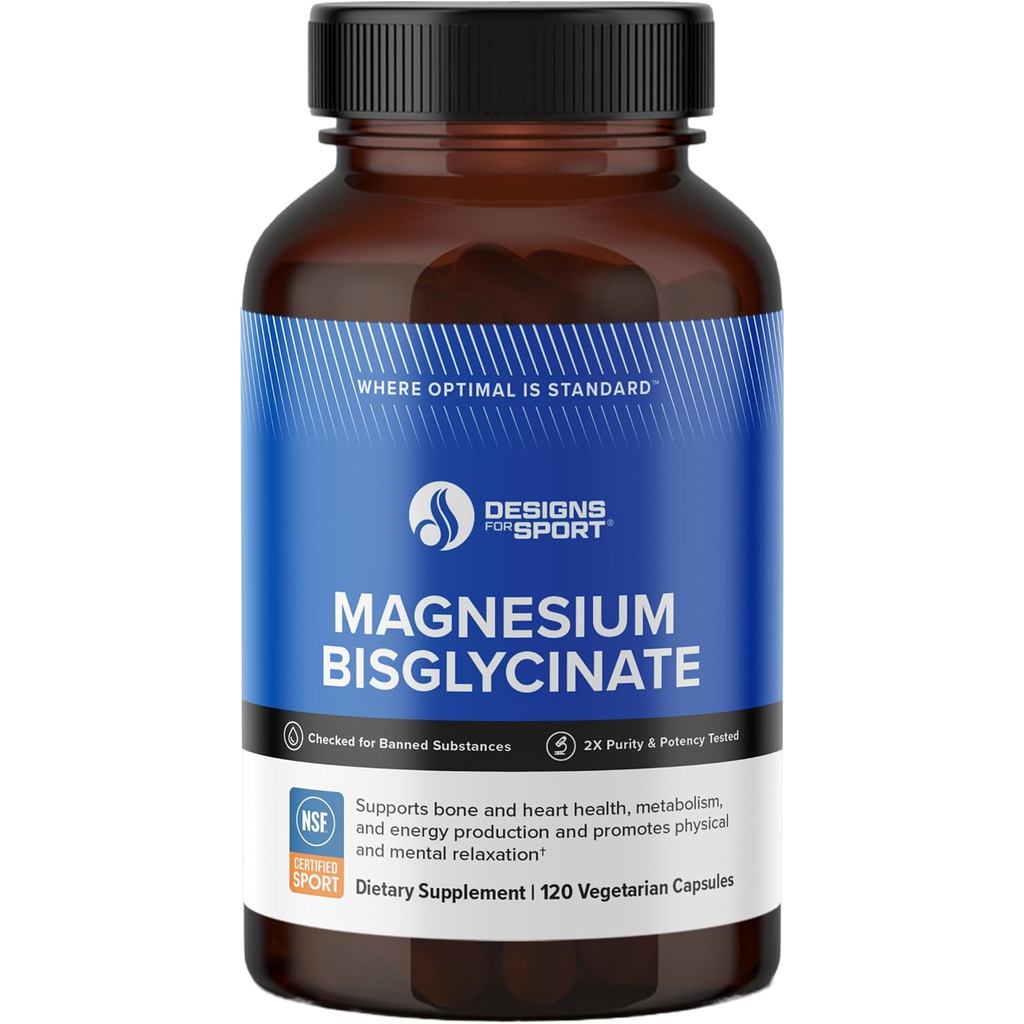 Designs for Sport Magnesium Bisglycinate - Magnesium Supplement to ...