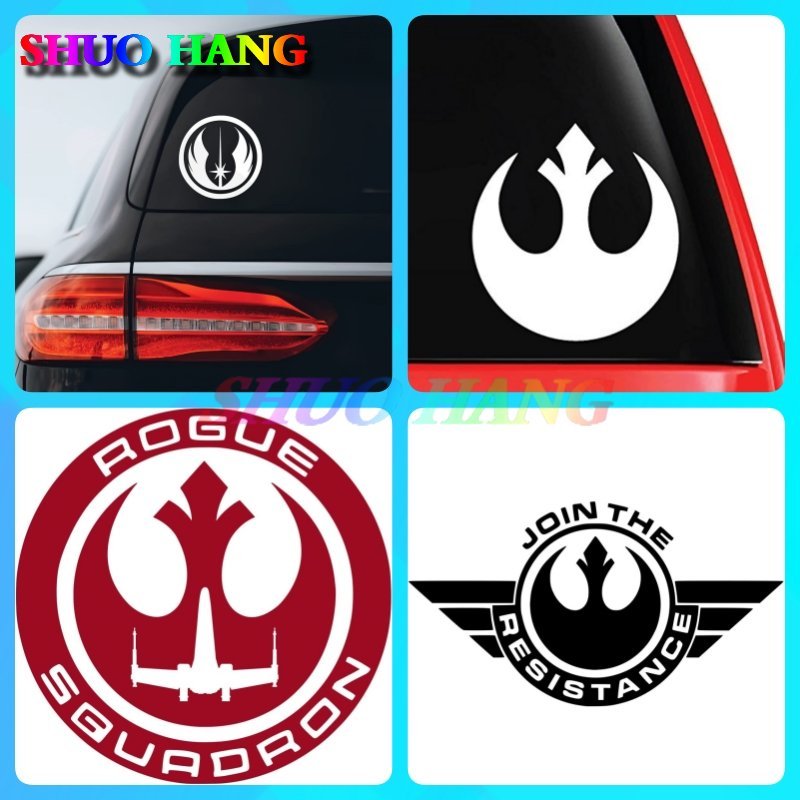 Red Rogue Squadron Decal Join The Resistance Vinyl Rebel Alliance Logo ...