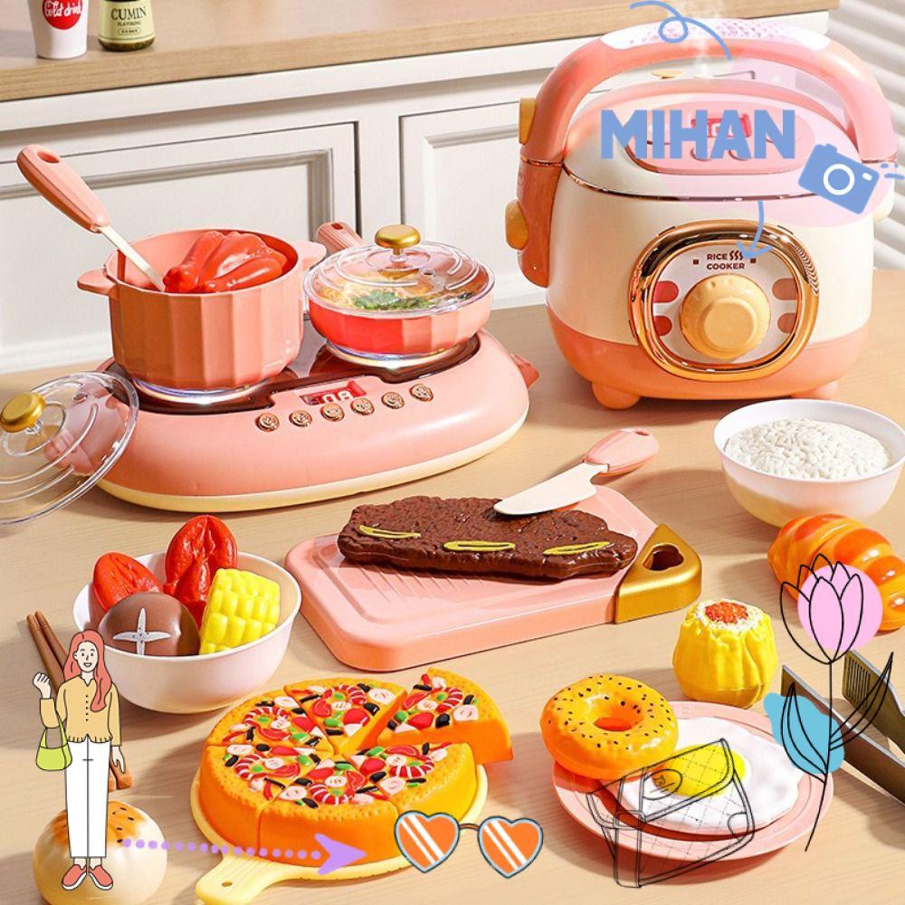MIHAN Kitchenette Playhouse Set, Induction Cooker Toy Funny Mini ...