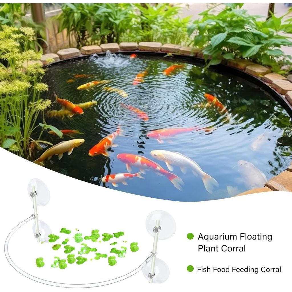 Aquarium Floating Plant Corral, Floating Plant Fence Fish Tank ...