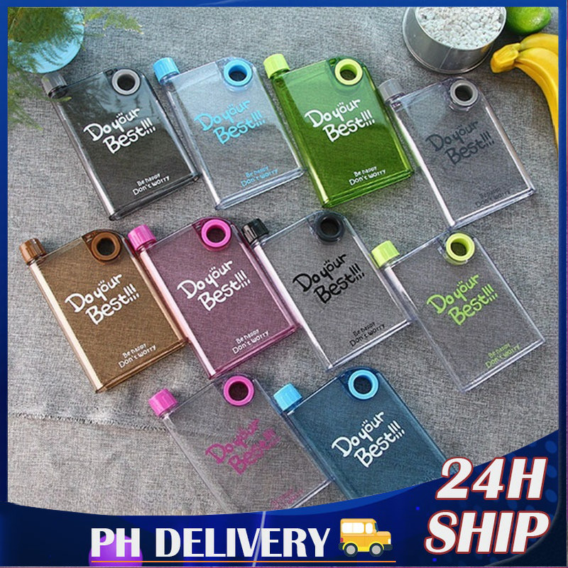 flat convenient leak proof a5 square sports flask practical gear for ...