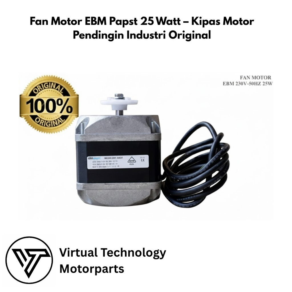 EBM Papst 25 Watt Fan Motor – Original Industrial Cooling Motor Fan ...