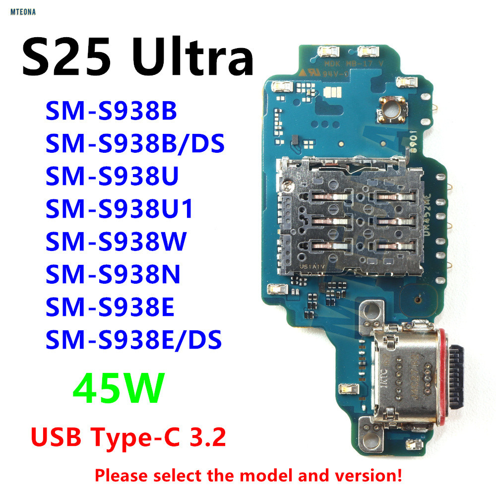 45W USB Type-C Fast Charging Port Dock Board Flex For Samsung Galaxy ...