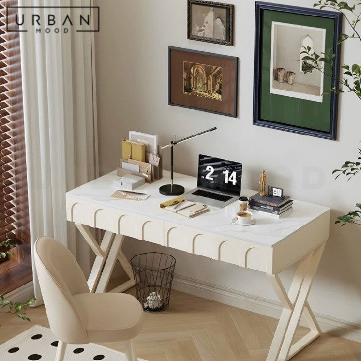 Urban Mood MENSAH Modern Sintered Stone Study Table | Shopee Singapore