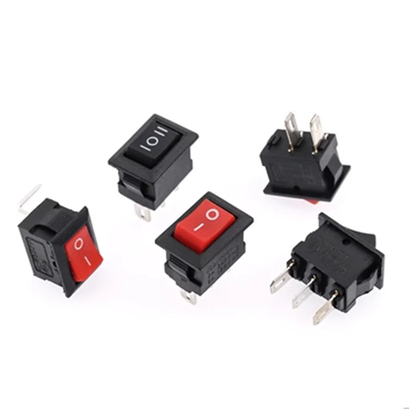 10pcs KCD11 Rocker Switch 10*15mm Mini Push Button Switch ON-OFF / ON ...