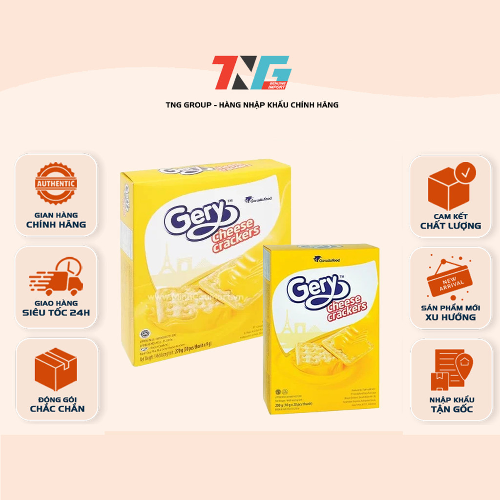 [COMBO 3] Gery Cheese Cracker – Crispy Cheese Cracker – Box of 90g/180g ...